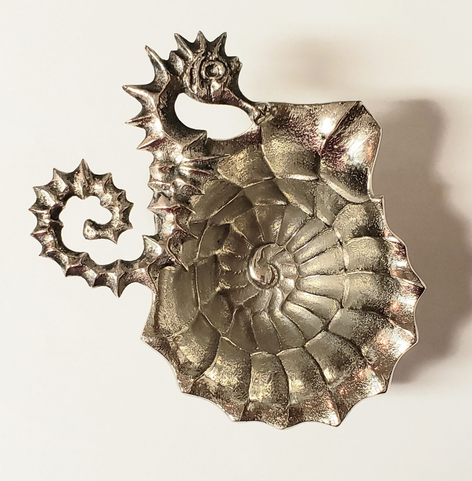 MUD PIE seashell sea horse dip/salsa bowl candy dish trinket dish beach ...