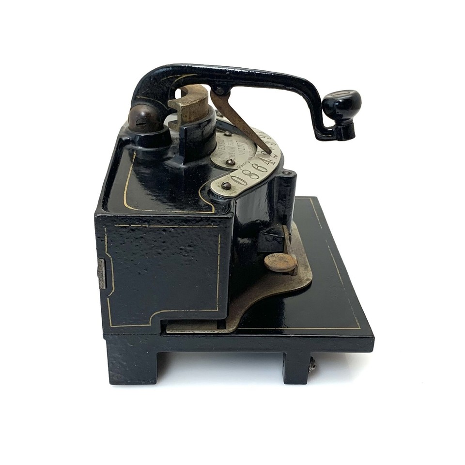 RARE 1891 US Check Punch Check Protector Antique New York NY Antique ...