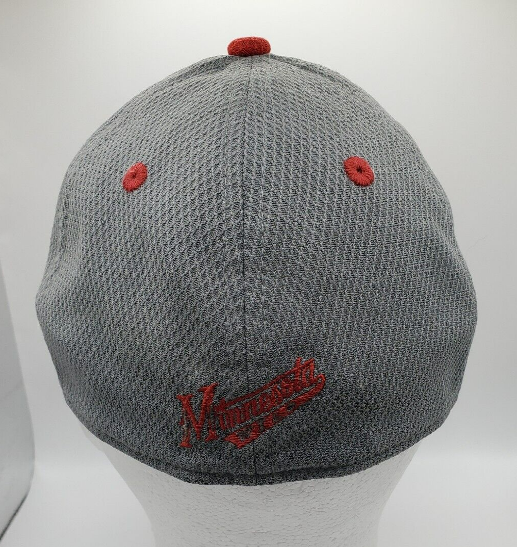Minnesota Wild Cap New Era 39Thirty S/M Stretch Hat Gray/ Red NHL (B-2 ...