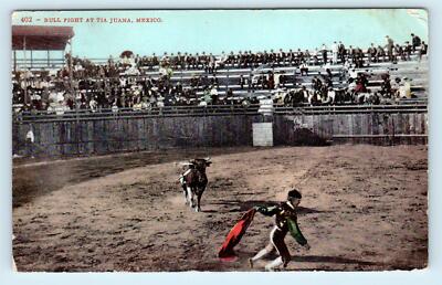 TIJUANA, Mexico ~ BULL FIGHT SCENE ~ 1907 Mitchell #402 Postcard | eBay