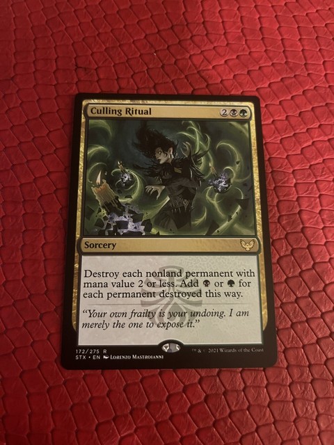 MTG Culling Ritual Strixhaven: School of Mages 172/275 Regular Rare for ...