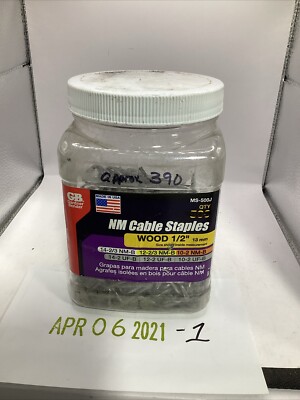 MS-500J Cable Staples Wood ½” 13mm (Qty Approx 390) | eBay