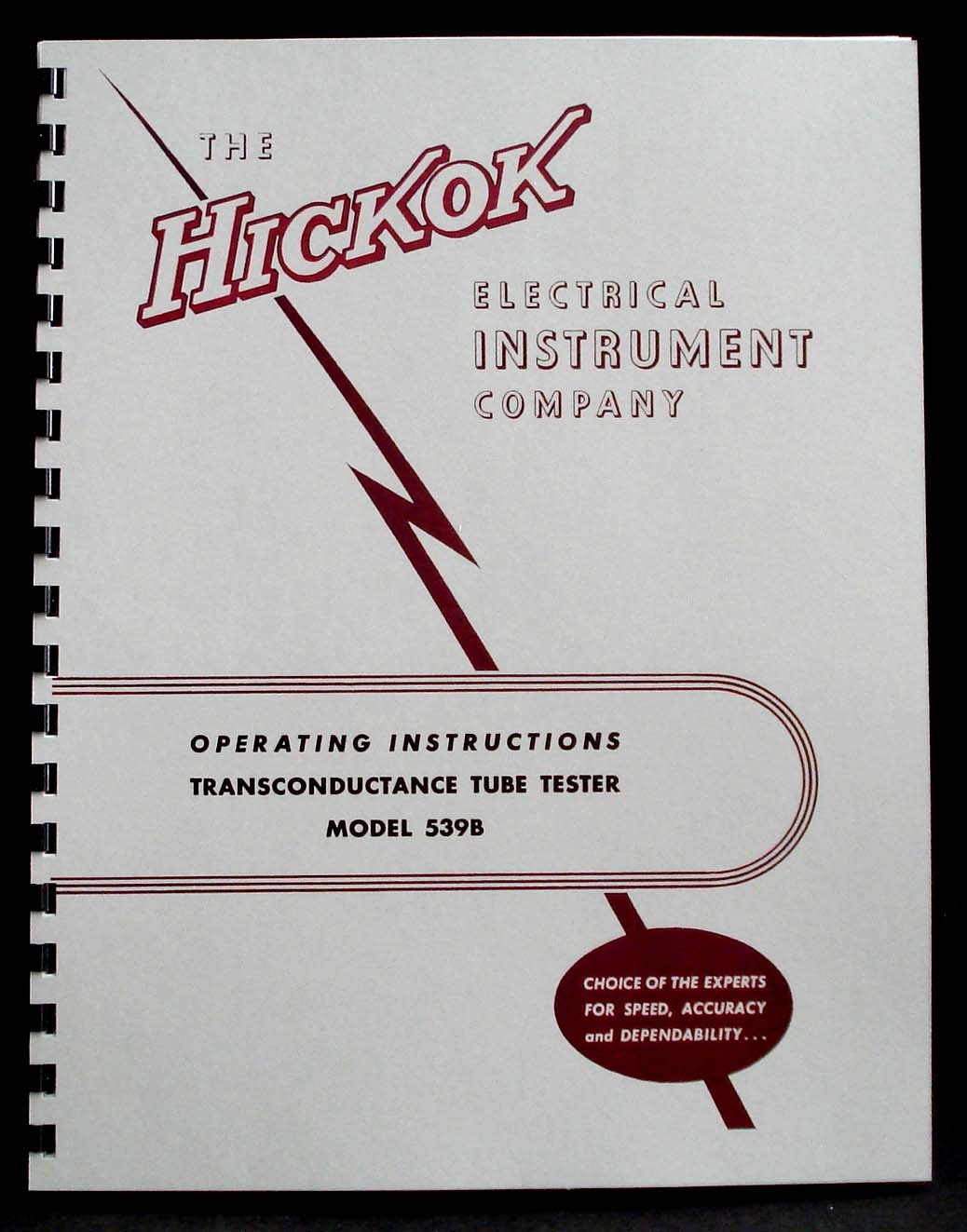 Hickok 539B Tube Tester Operating Manual | eBay