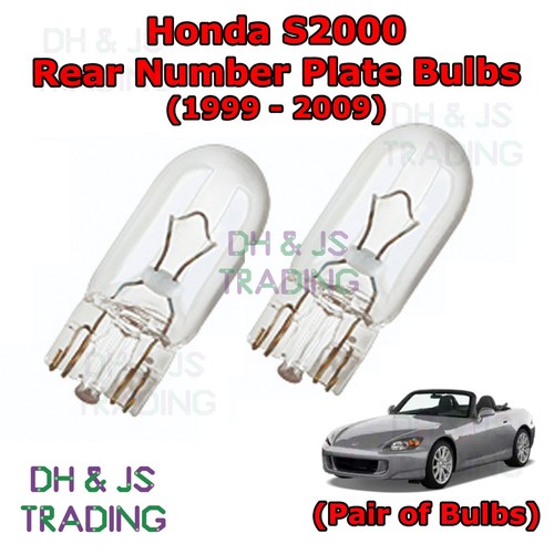 For Honda S2000 Rear Number Plate Bulbs Reg Plate Bulb Light Lights (99 ...