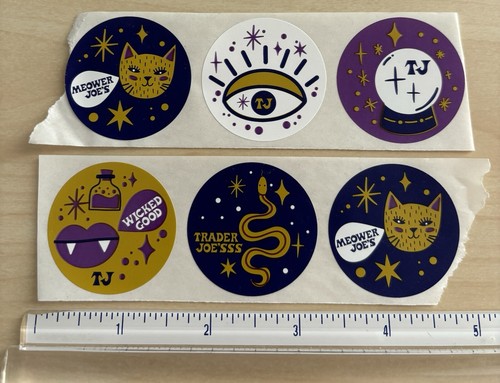 Trader Joe’s Grocery Store Halloween Magic Cat Stickers Decals | eBay