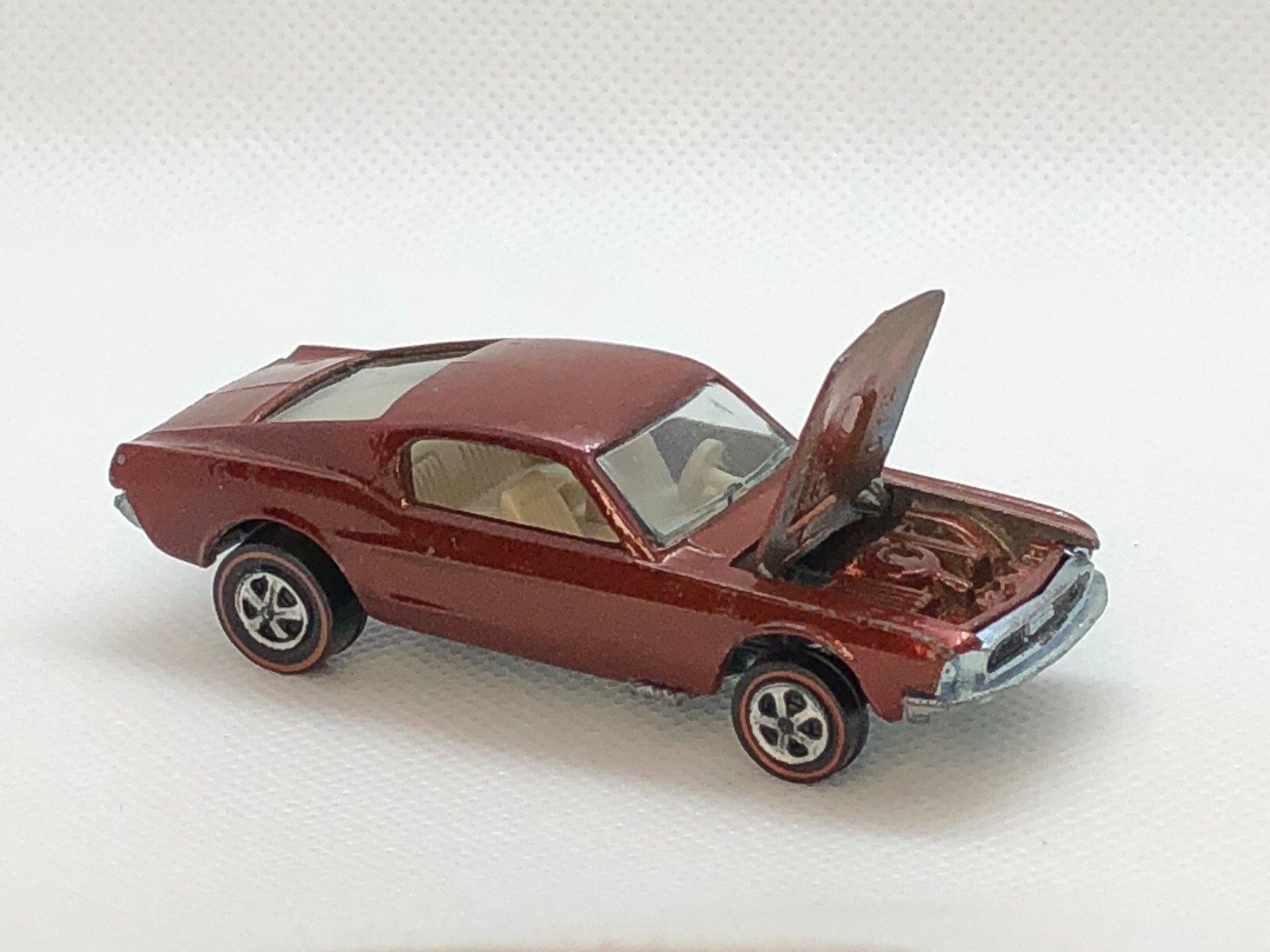 Orange Custom Mustang Redline Hot Wheels US w/Factory Overspray | eBay