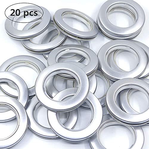 20 Pack Curtain Grommets Lnner Diameter Silencer Sliding Grommet Kit ...