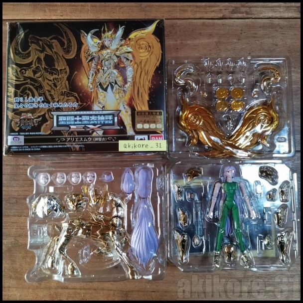 Saint Cloth Myth EX Aries Mu God Cloth Saint Seiya Soul of Gold Bandai ...