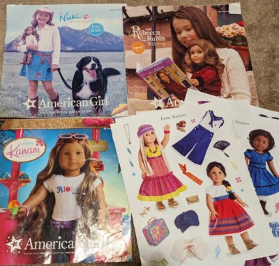 American Girl CATALOGS Lot Of 3 And Stickers Meet Nicki Rebecca Kanani ...