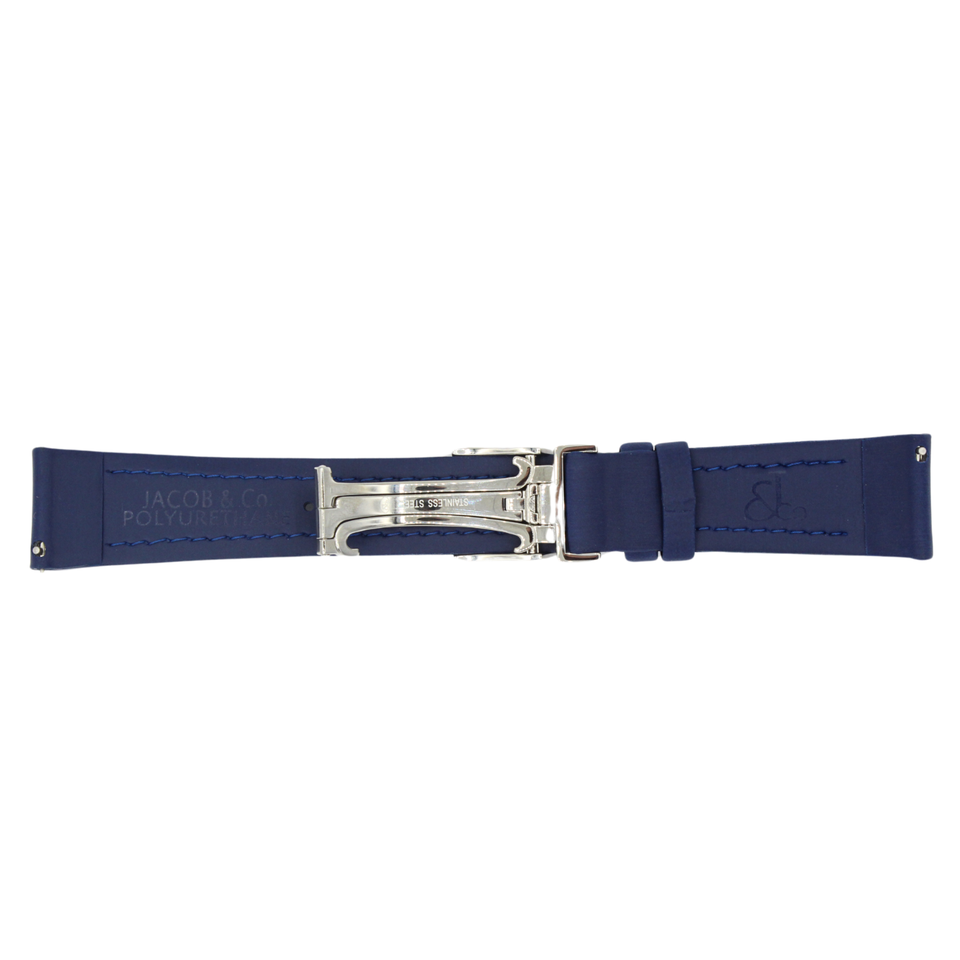 Jacob & Co. Genuine Navy Blue Poly Band Strap 20MM X 18 For 40MM Watch ...