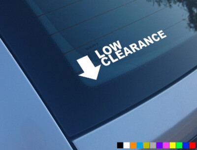 LOW CLEARANCE FUNNY CAR STICKERS JDM EURO STANCE SLAMMED NOVELTY DECALS ...