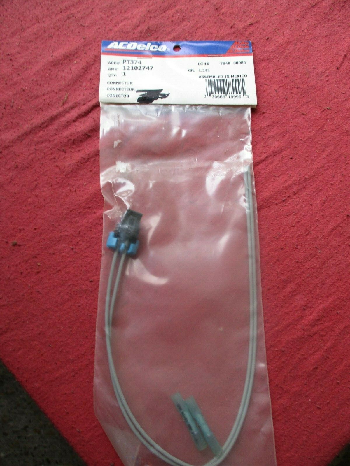 12102747 GM 2 WIRE SOCKET PLUG CONNECTOR PIGTAIL COOLANT LEVAL ENGINE ...