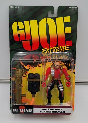1995 GI Joe Extreme Inferno With Firebolt Flamethrower Figure | eBay