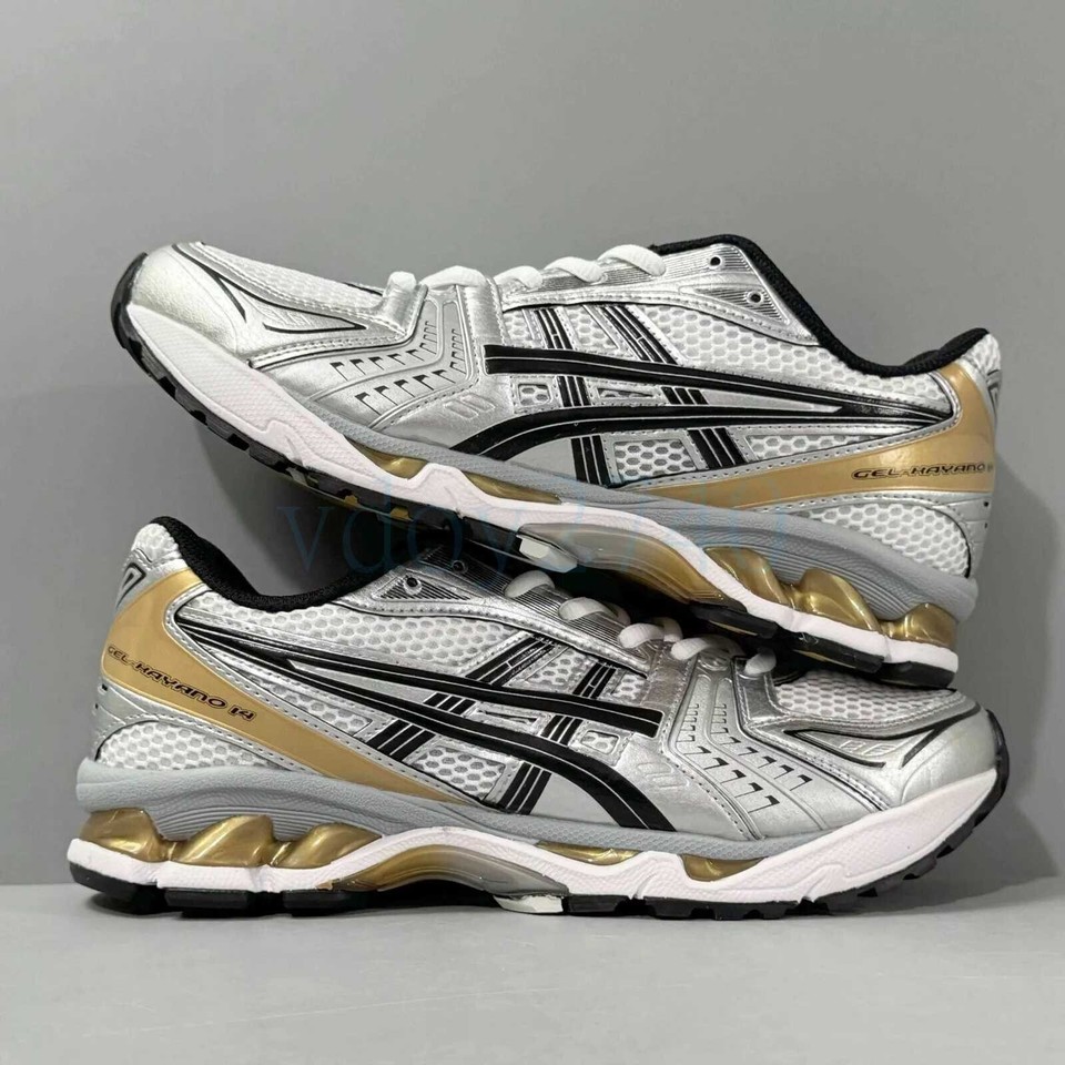 ASICS Gel Kayano14 Ash Legacy Gold Silver Black Men's Shoes | eBay