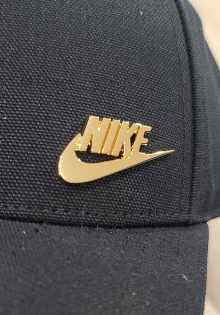 Nike Legacy 91 Men's Classic Hat Baseball Cap Black Metallic Gold ...