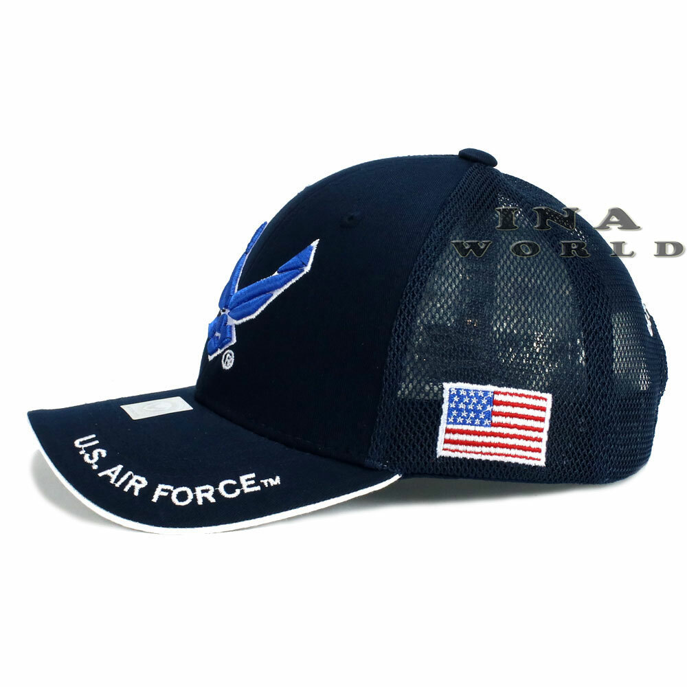 U.S. AIR FORCE Hat USAF Logo Cap Official Licensed Mesh Military ...