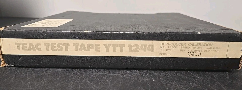 Teac Test Tape Playback Reel-To-Reel Alignment Tape YTT-1244 | eBay