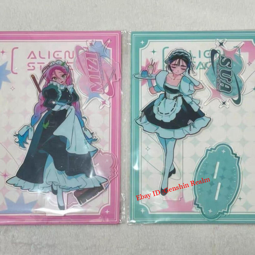 2Pcs/Set Alien Stage Mizi/Sua Acrylic Desktop Stand Figure Collection ...