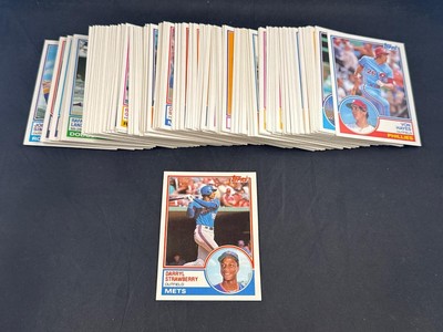 1983 TOPPS TRADED MLB BASEBALL COMPLETE 132-T CARD SET OPENED W ...