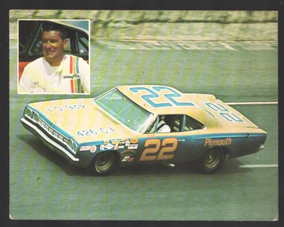Darel Dieringer #22 Plymouth NASCAR Auto Race Post Card 1973-5½ x 7 ...