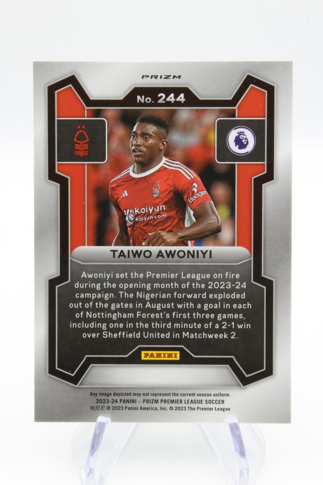 Panini - Premier League 2023-24 Silver Prizm Taiwo Awoniyi 244 | eBay