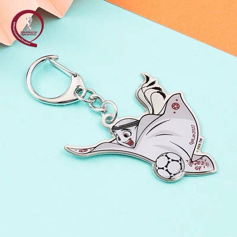 FIFa World Cup Qatar 2022 football soccer mascot La'eeb keychain ...