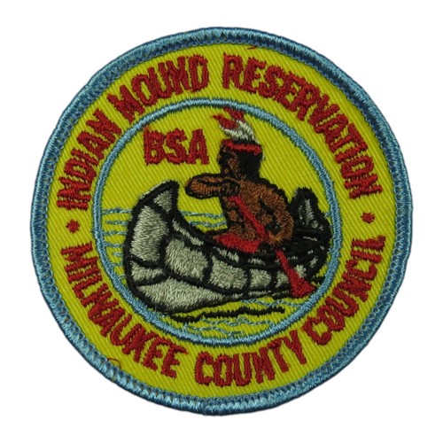 Milwaukee County Council WI Indian Mound Reservation Camp Patch BLU Bdr ...