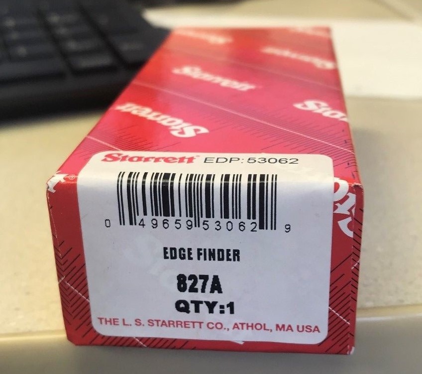 STARRETT 827A SINGLE END EDGE FINDER 3/8" SHANK .200 CONTACT 53062 USA ...