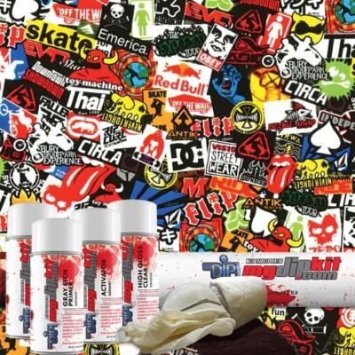 MYDIPKIT Hydro Dipping Water Transfer Print KIT LL-125 Skater | eBay