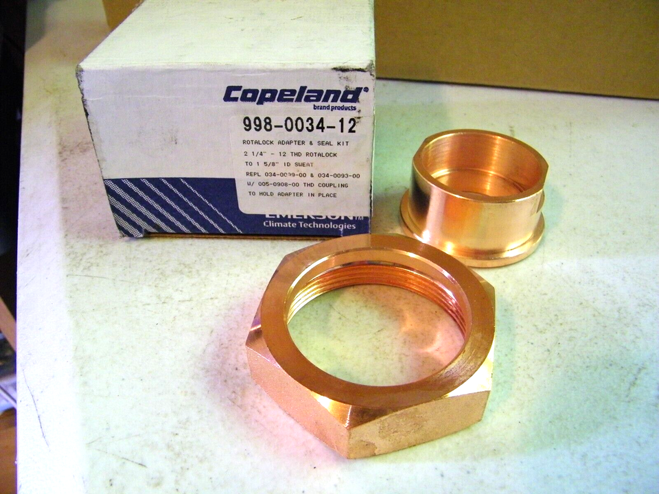 EMERSON COPELAND 998-0034-12 ROTALOCK ADAPTER & COUPLING | eBay