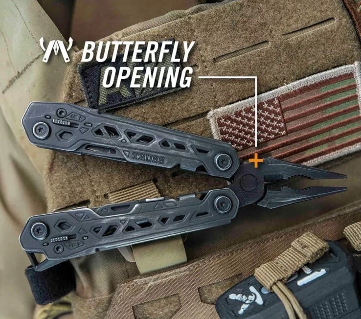 Gerber Truss Needle Nose Pliers Multi-Tool with MOLLE Sheath - Black ...