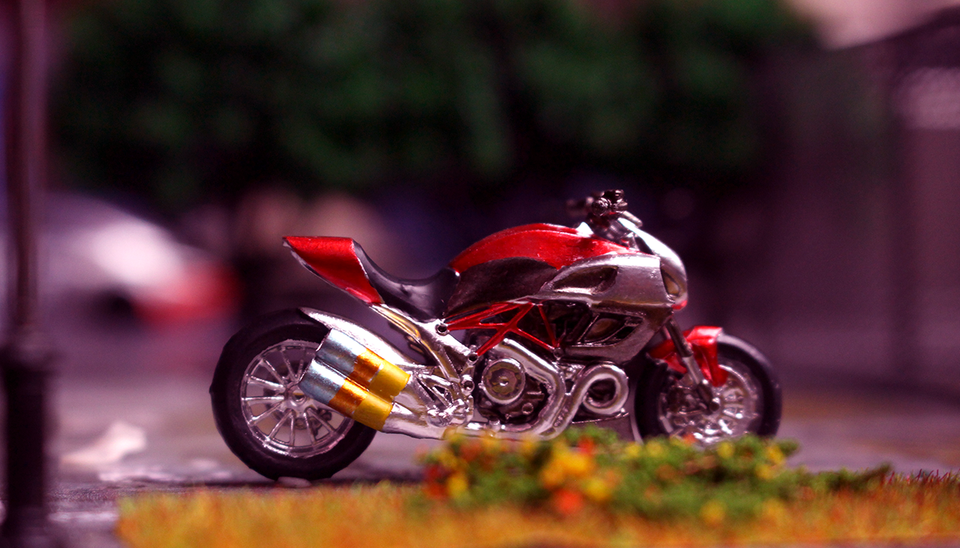 3D PRINT 1/64 motorcycle motorbike fit 1:64 figure car Mini Sand Micro ...