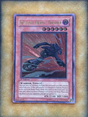 Yugioh Destiny Hero - Dasher POTD-EN017 Ultimate Rare 1st Ed NM | eBay
