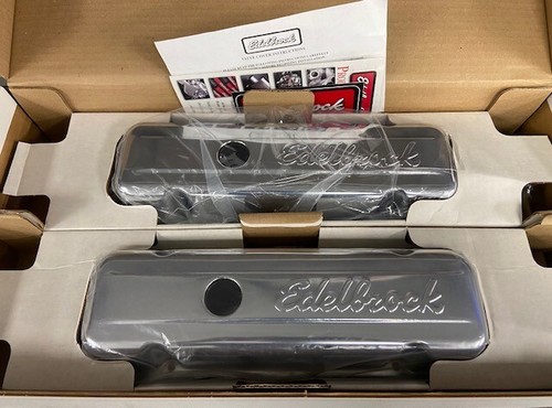Edelbrock 4486 Singatrue Series Valve Covers Buick 231-3.8 & 4.1 V6 ...