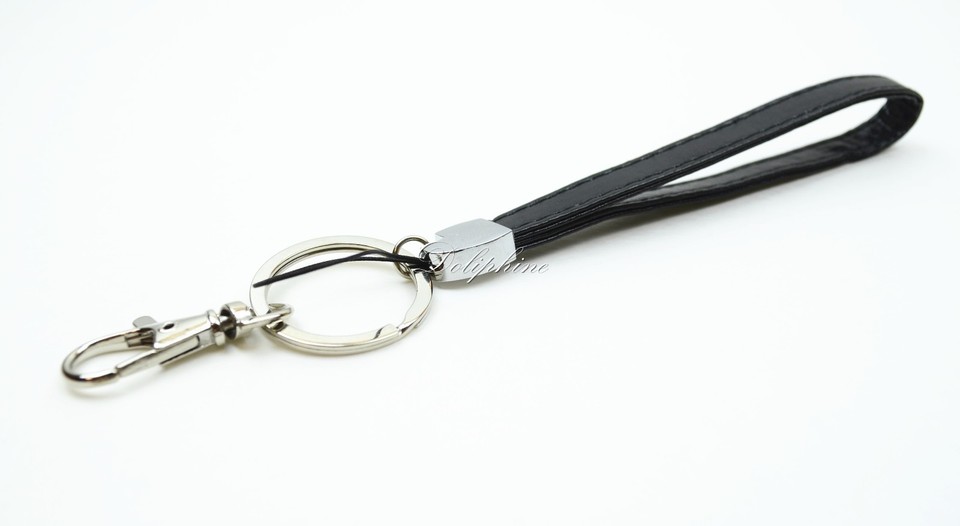 Leather Wristlet Signature Key Chain Key fob for Wallet / Key / ID ...