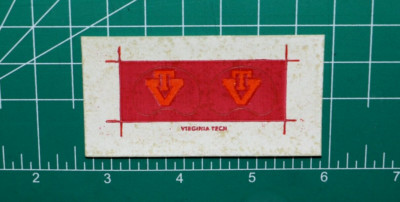1978 Virginia Tech Hokies NCAA Football Gumball Helmets *FACTORY DIECUT ...