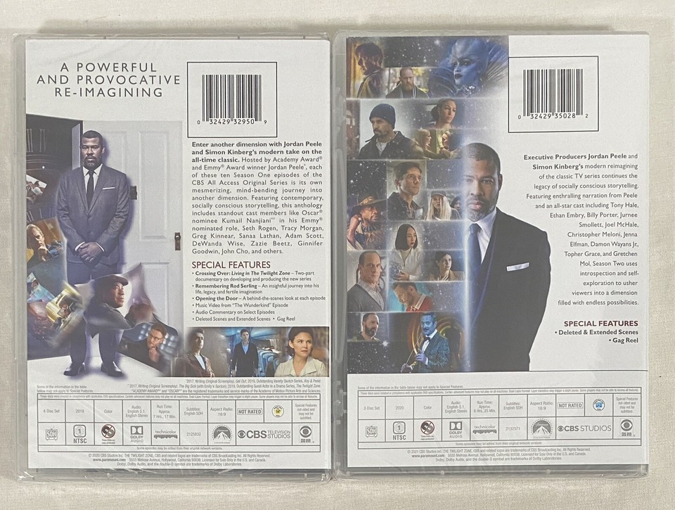THE TWILIGHT ZONE THE COMPLETE SERIES New DVD 2019 Jordan Peele season ...