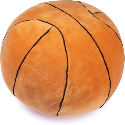 Plush Basketball Toy Baby Soft Stuffed Sports Basketball Plush Throw ...