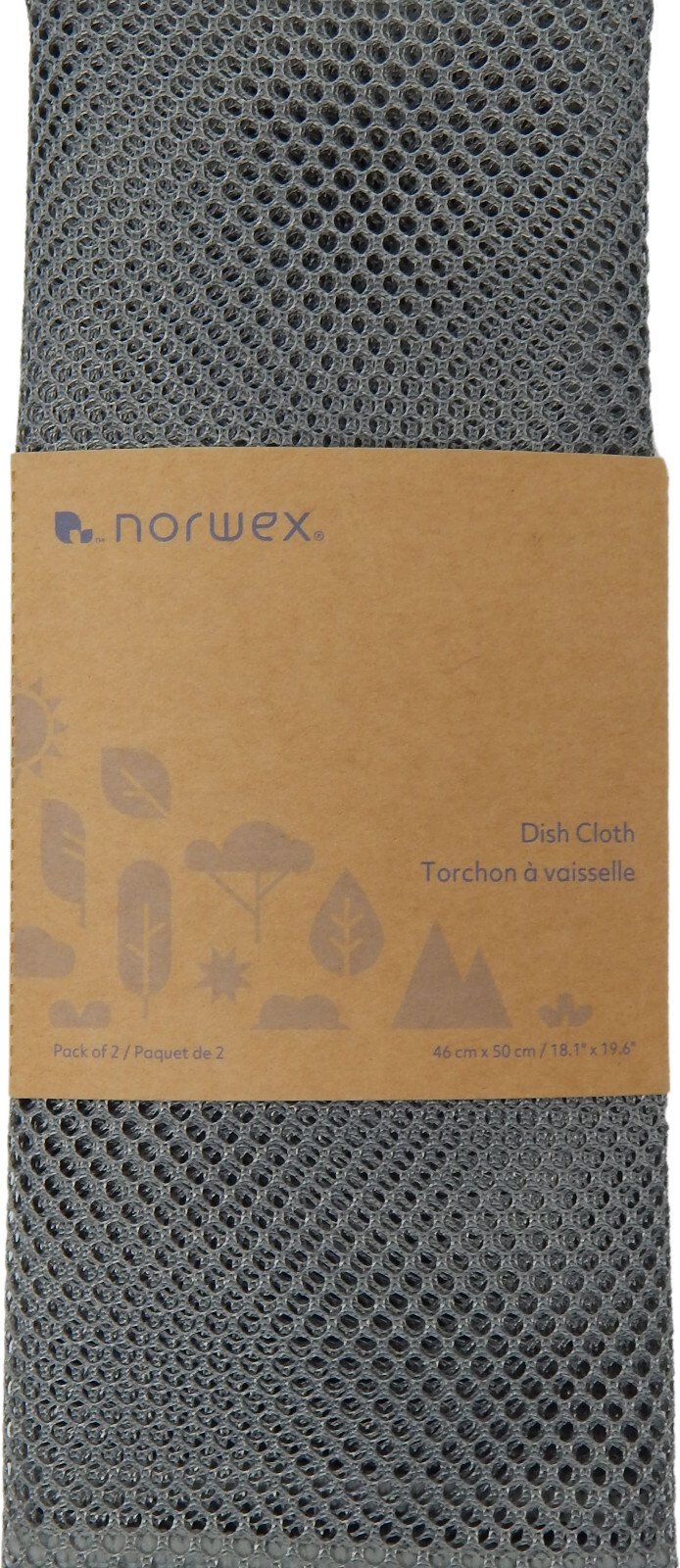 Norwex Dish Cloth Graphite Netted Nylon Non-scratch Set of Two for sale ...