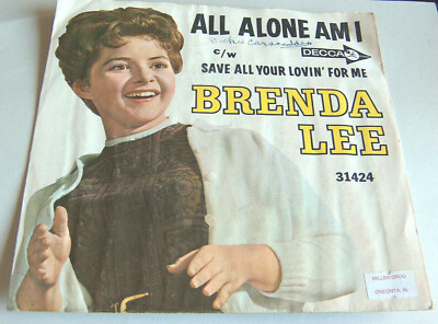 45 RPM Picture Sleeve Only Brenda Lee Save All Your Lovin For Me Decca ...