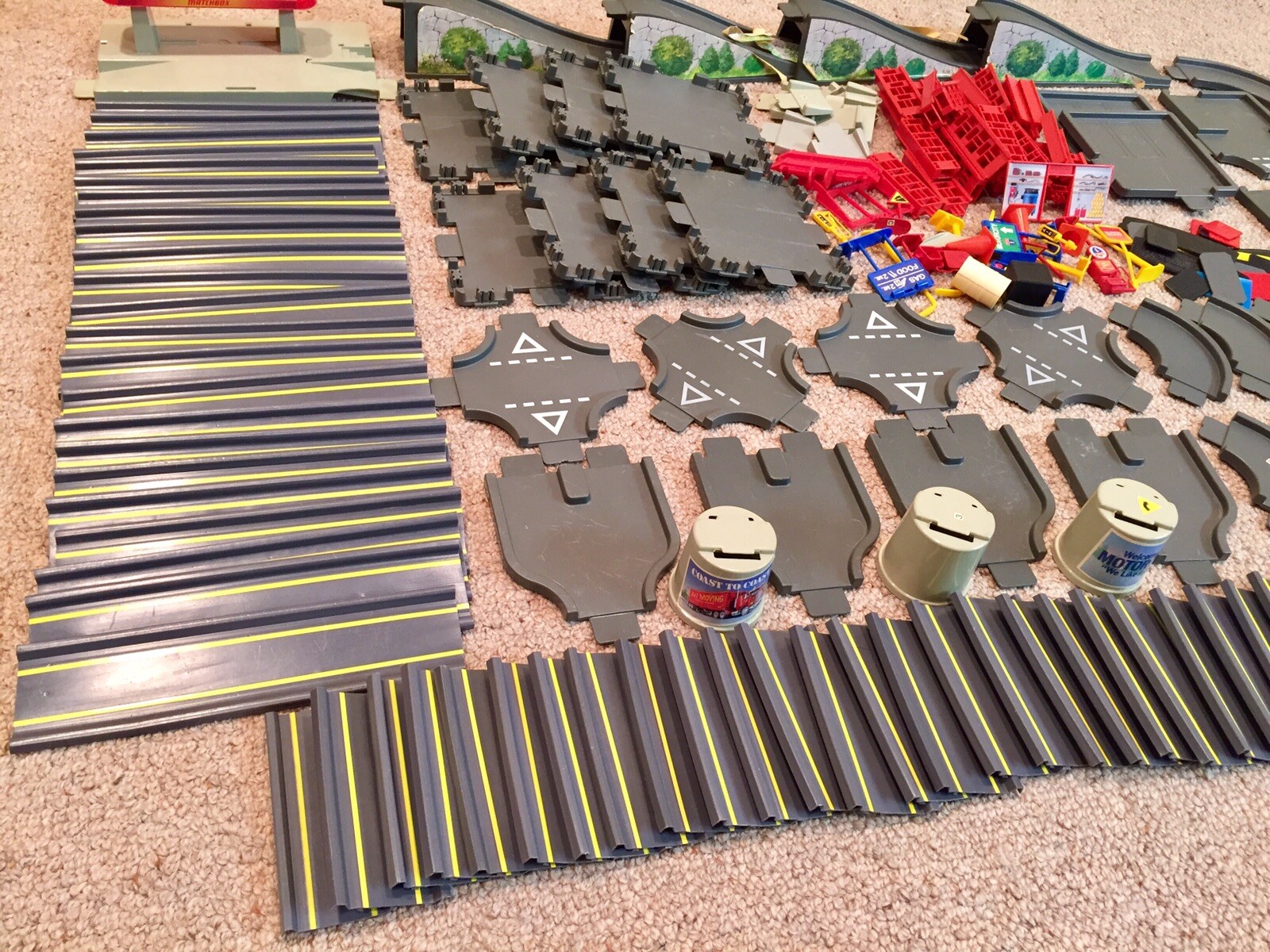 Matchbox Motorcity Set Lot Track Diecast Car Playset Roadway 1978 1979 ...