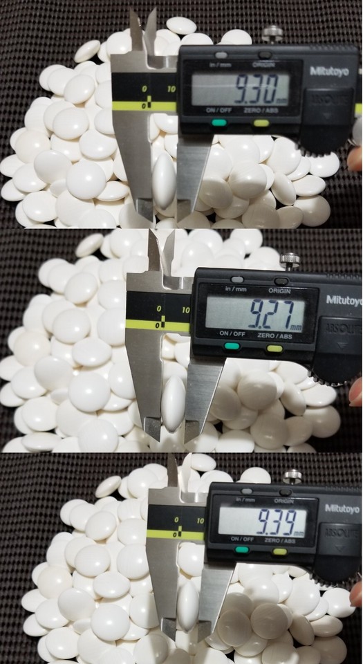 Size 33 (9.2 mm) - Snow Grade - Slate and Shell Go Stones Go Game | eBay