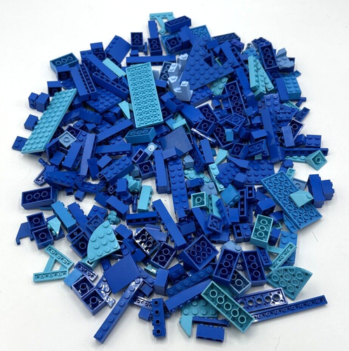 1 lb Blue Lego Bricks Blocks Assortment Shapes Sizes Styles | eBay