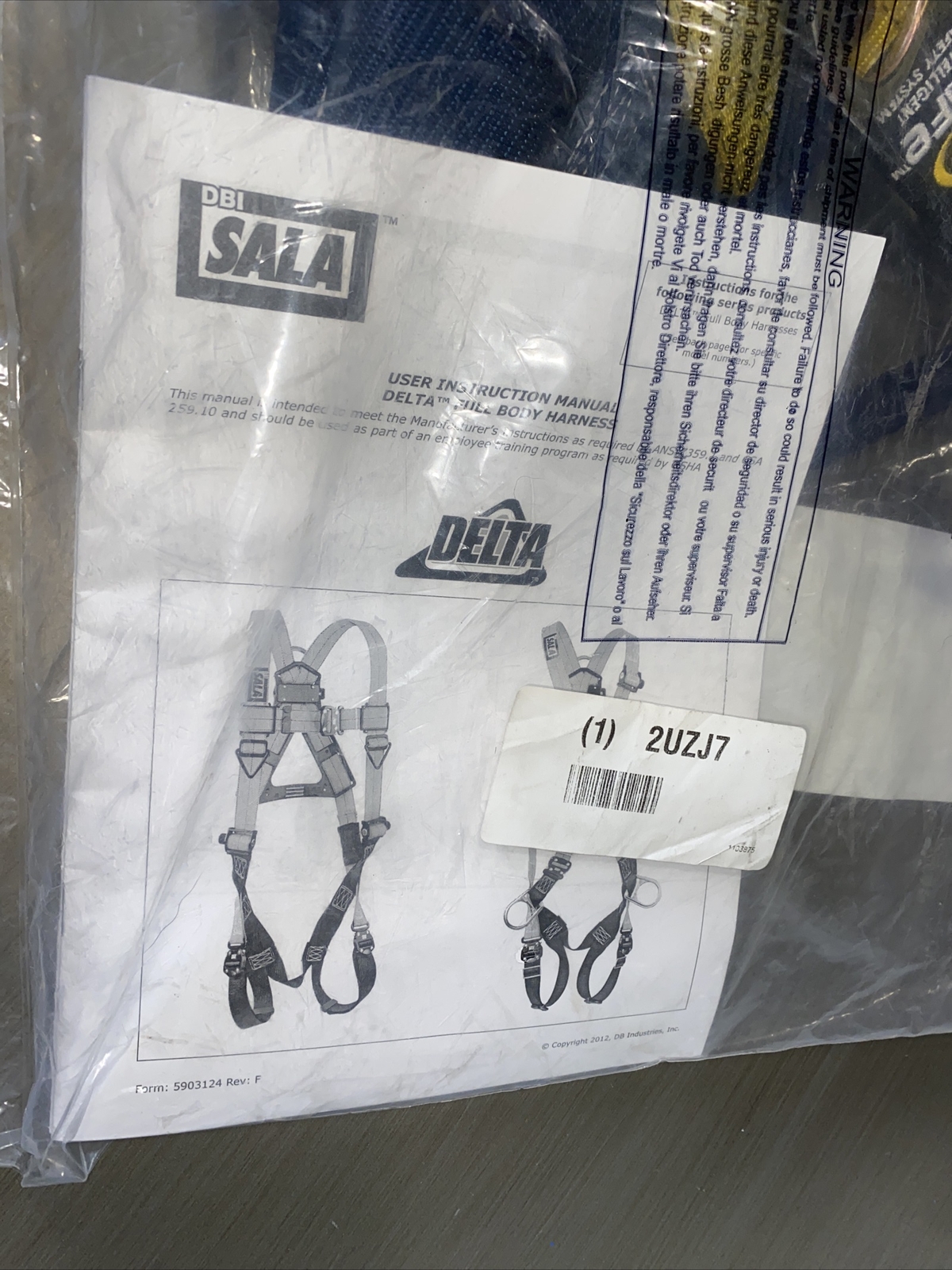 DBI Sala Delta Vest Style Full Body Harness - Universal Size (1102000 ...