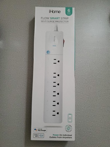 iHome 6 Outlet Smart Surge Protector Works with Alexa and Google Home ...