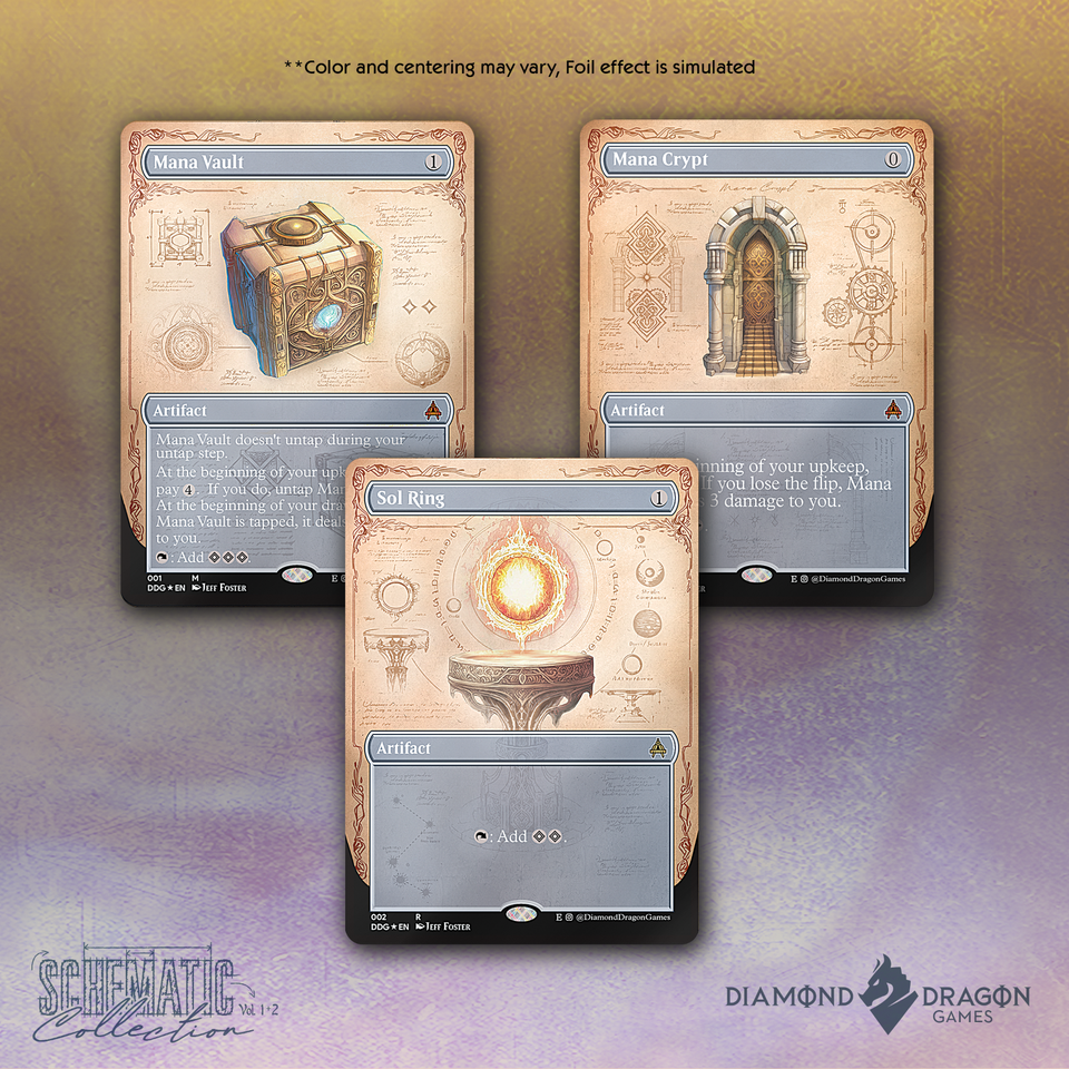 Mana Rock MTG Proxy Pack | Complete Schematic Blueprint Collection | eBay