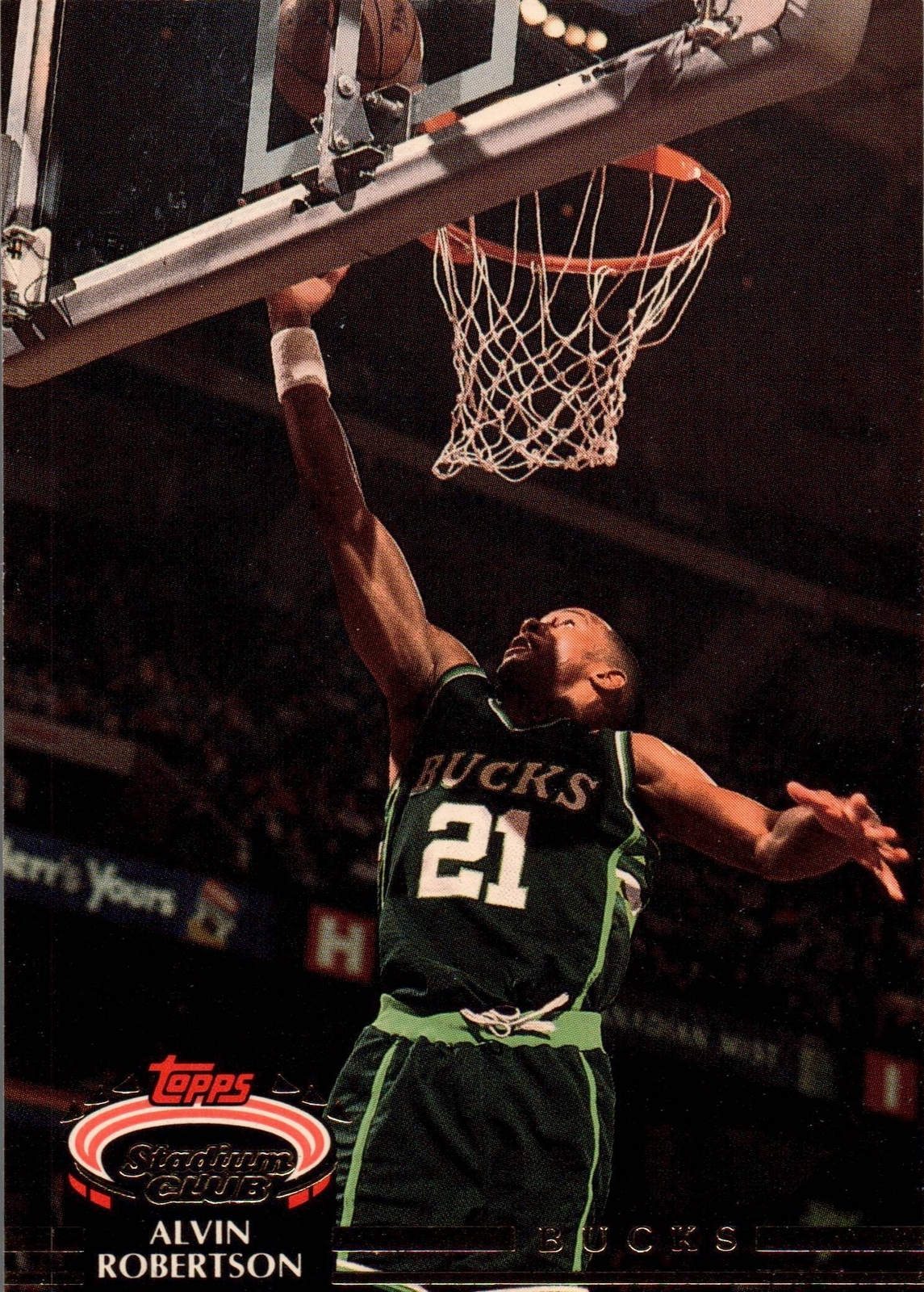 1992 Stadium Club # 185 Alvin Robertson Milwaukee Bucks | eBay