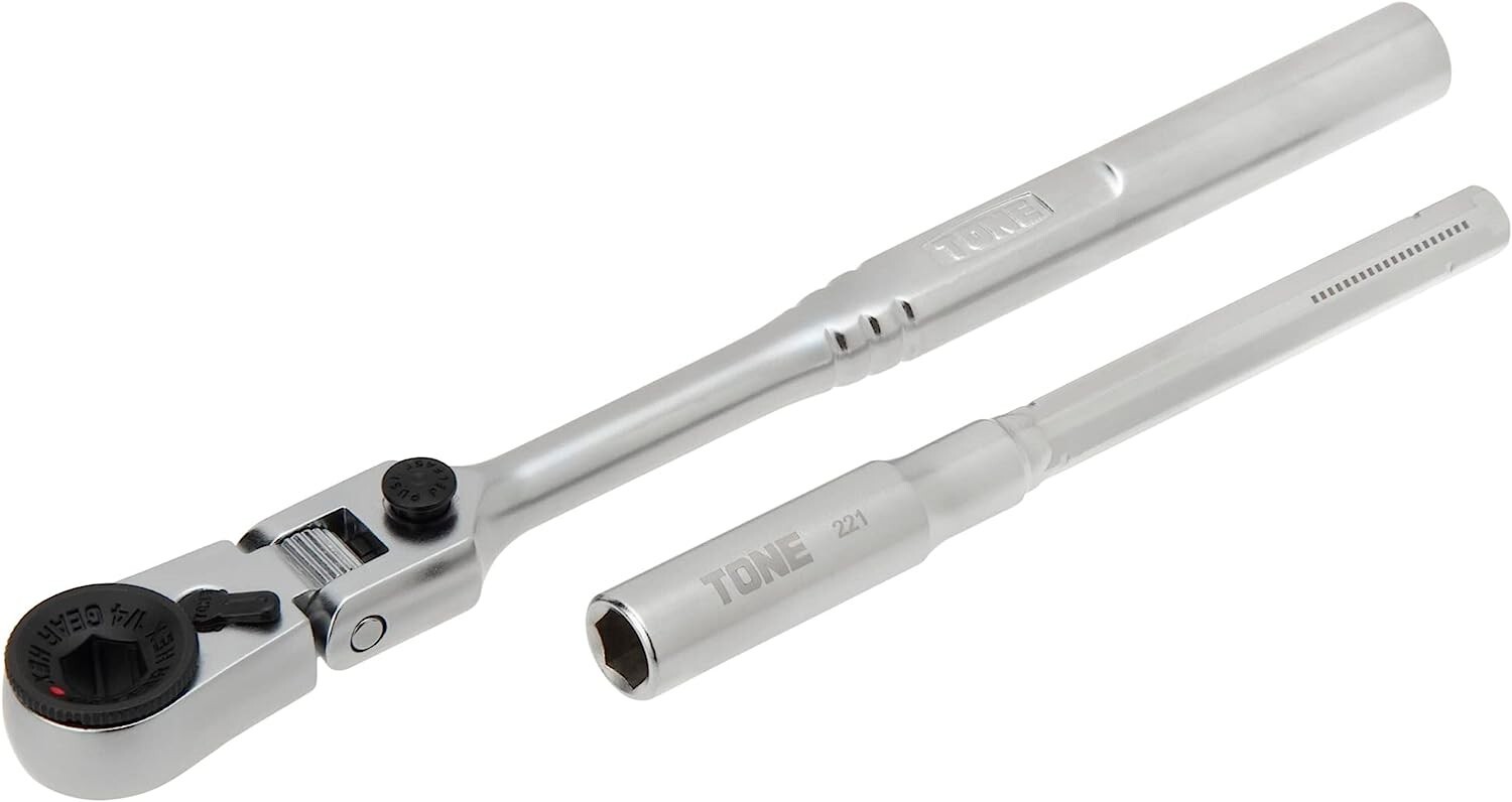 TONE Bit Ratchet Set BRFS27 Bit Insertion & 6.35mm(1/4") Black for sale ...