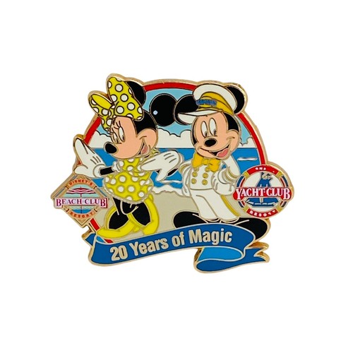 Disney Cast Exclusive Yacht & Beach Club Pin: 20 Years Magic Mickey ...