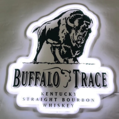 Buffalo Trace Flex LED Neon Sign 17"x14" Light Lamp Garage Artwork ...